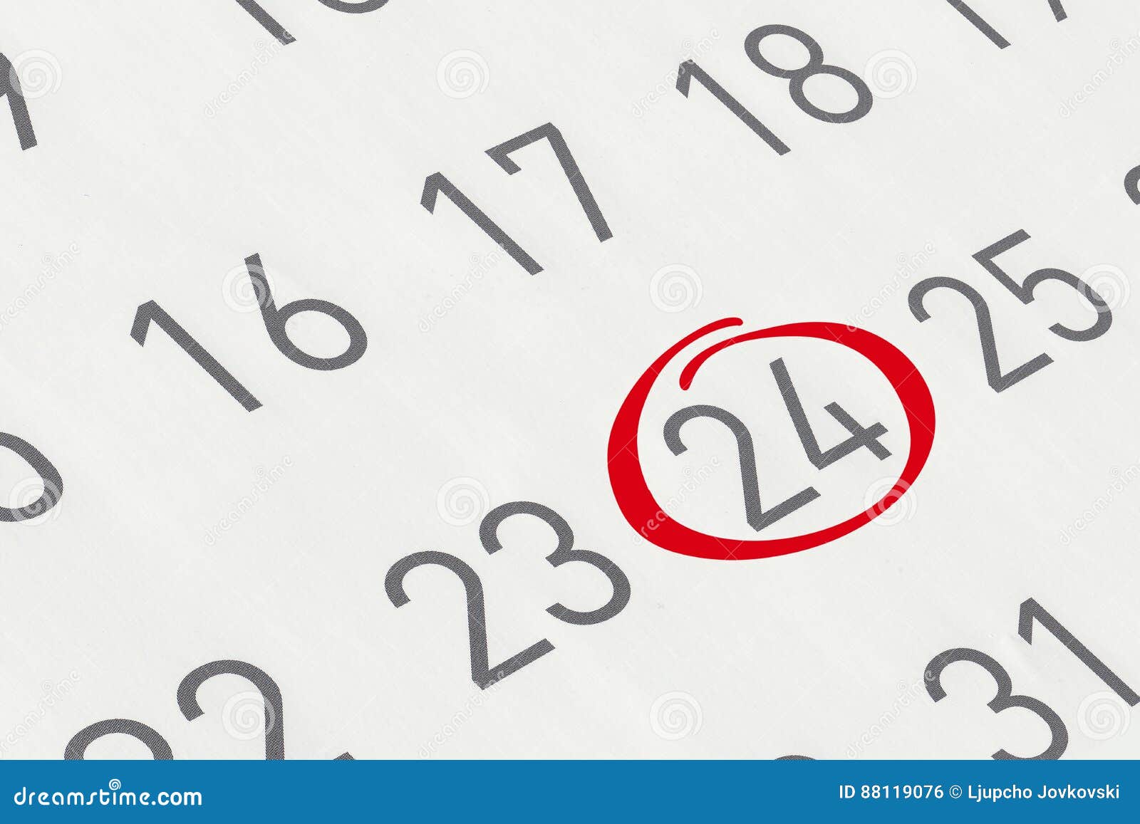 Mark the date number 24 stock photo. Image of mark, document - 88119076