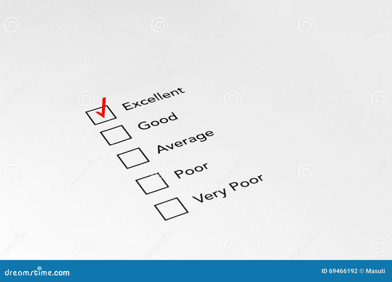 Mark Excellent - Business Concept Stock Photo - Image of exam, research ...