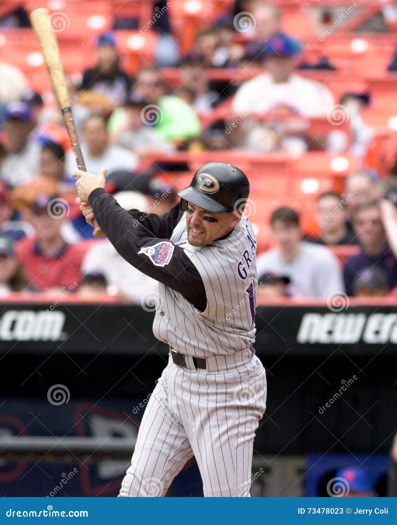 Mark Grace editorial stock photo. Image of athlete, helmet - 73478023