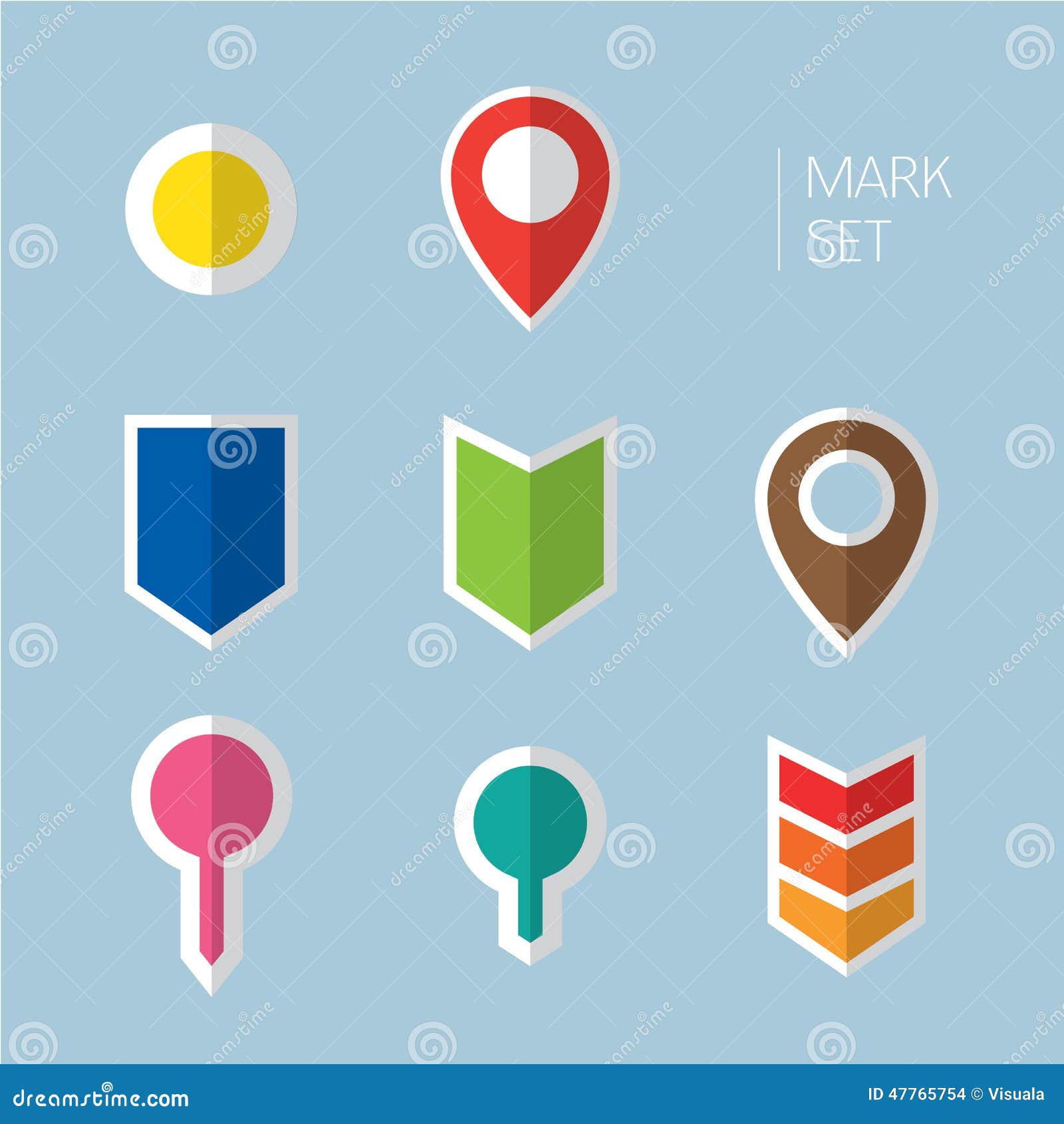 Mark icon stock vector. Illustration of graphic, white - 47765754