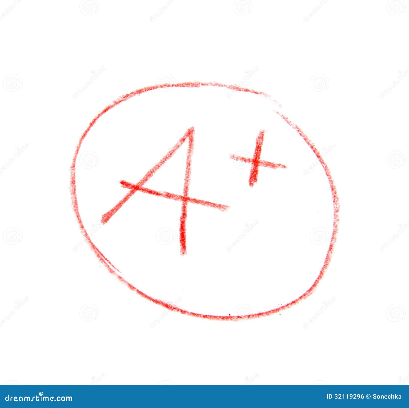 Mark a+ stock photo. Image of pass, paper, grades, degree - 32119296