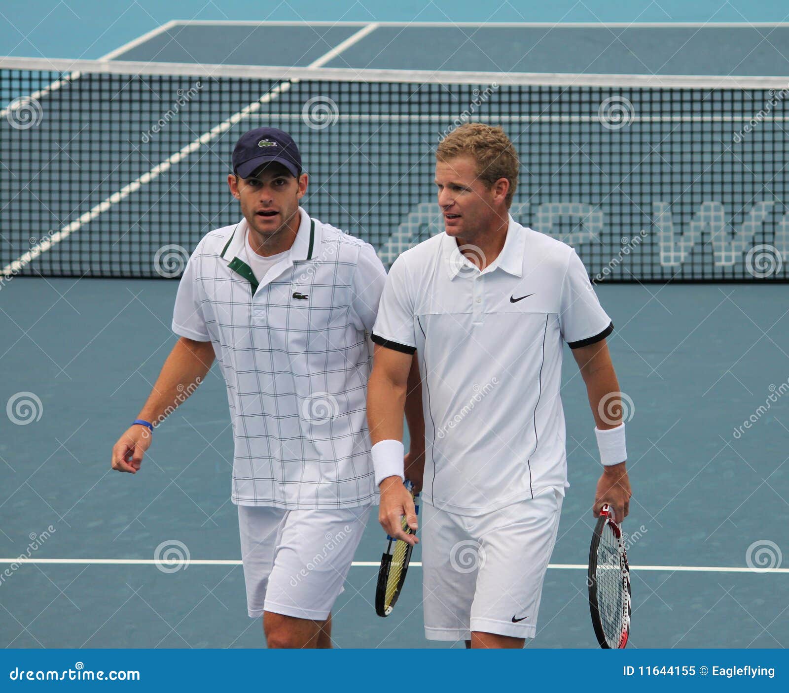 Mark Knowles and Andy Roddick Editorial Image - Image of racquet ...