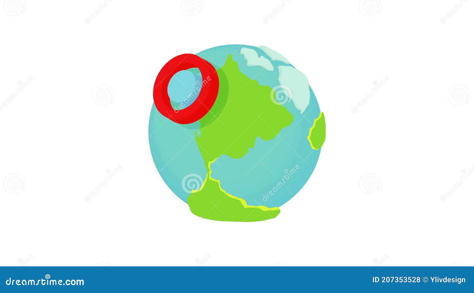Mark on Map of Earth Icon Animation Stock Footage - Video of blue, road ...