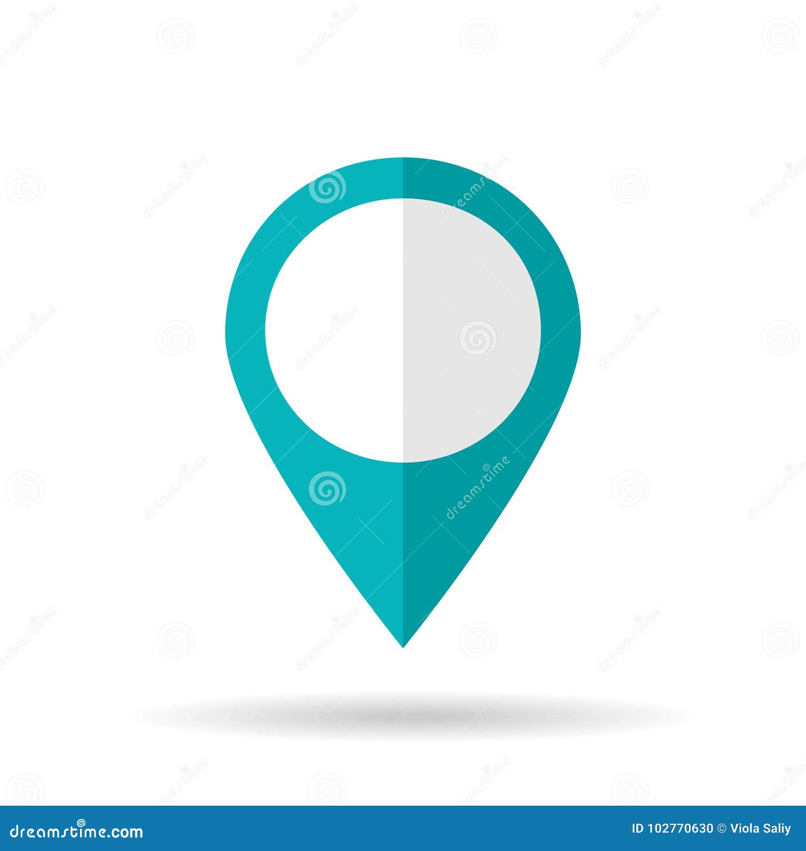 Mark on the map stock vector. Illustration of button - 102770630