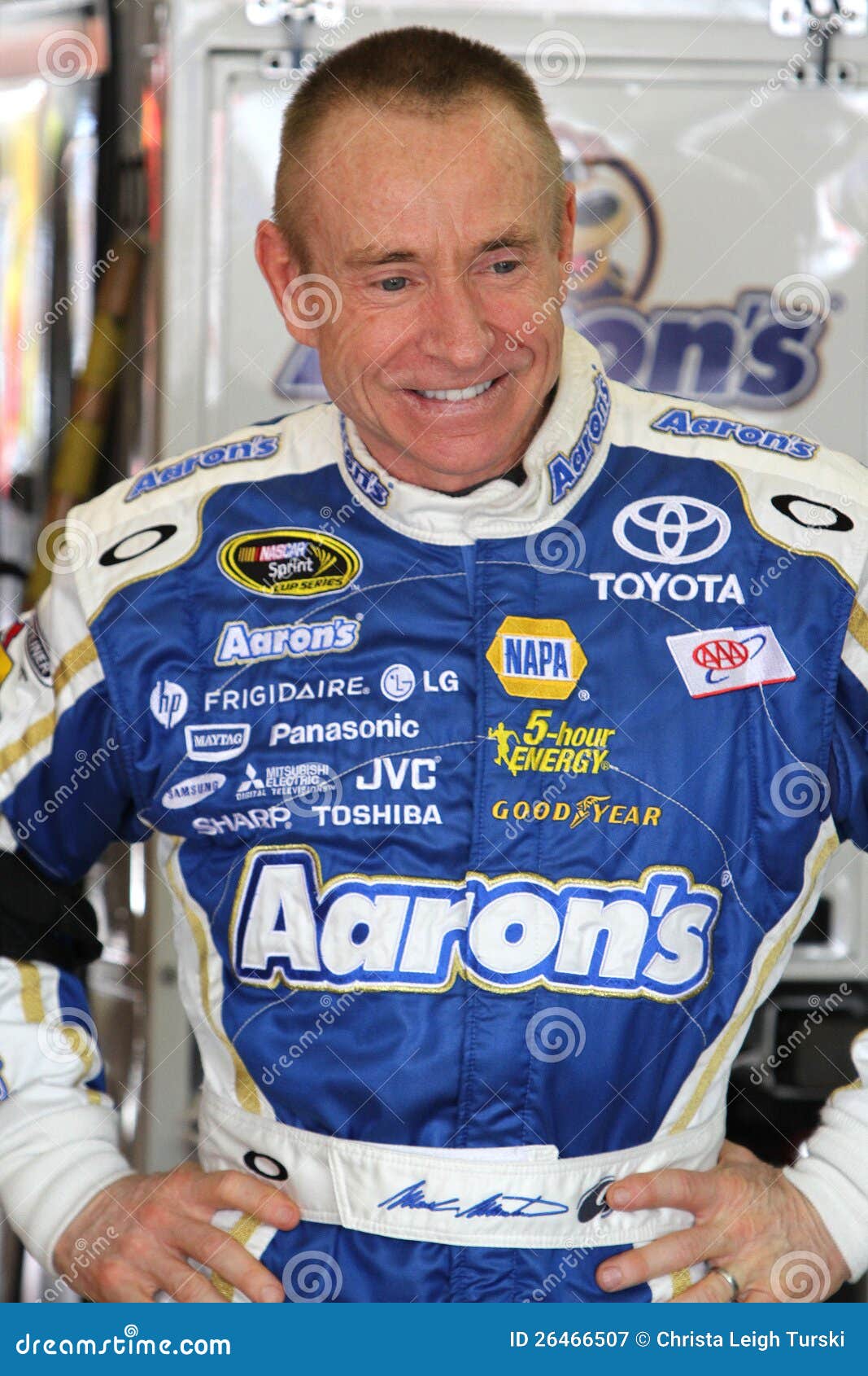 Mark Martin at track editorial photography. Image of waltrip - 26466507