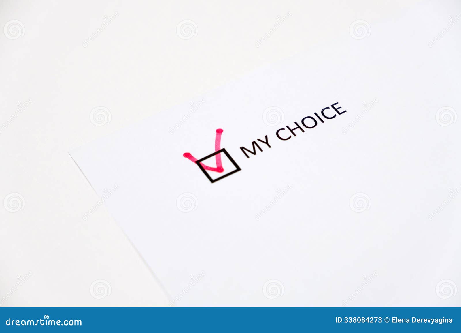 Mark Yes Checkbox with Red on Checklist on White Paper Stock Image ...