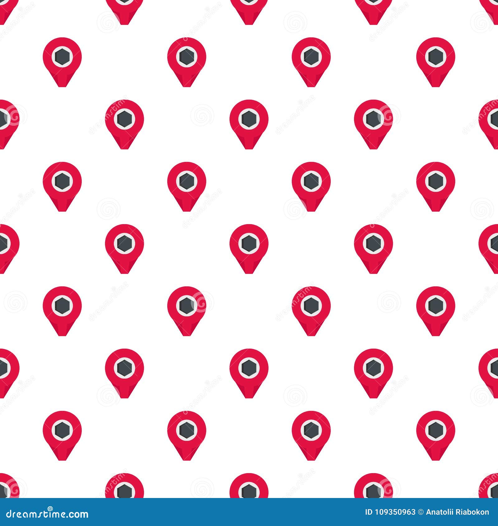 Mark pin pattern seamless stock vector. Illustration of background ...