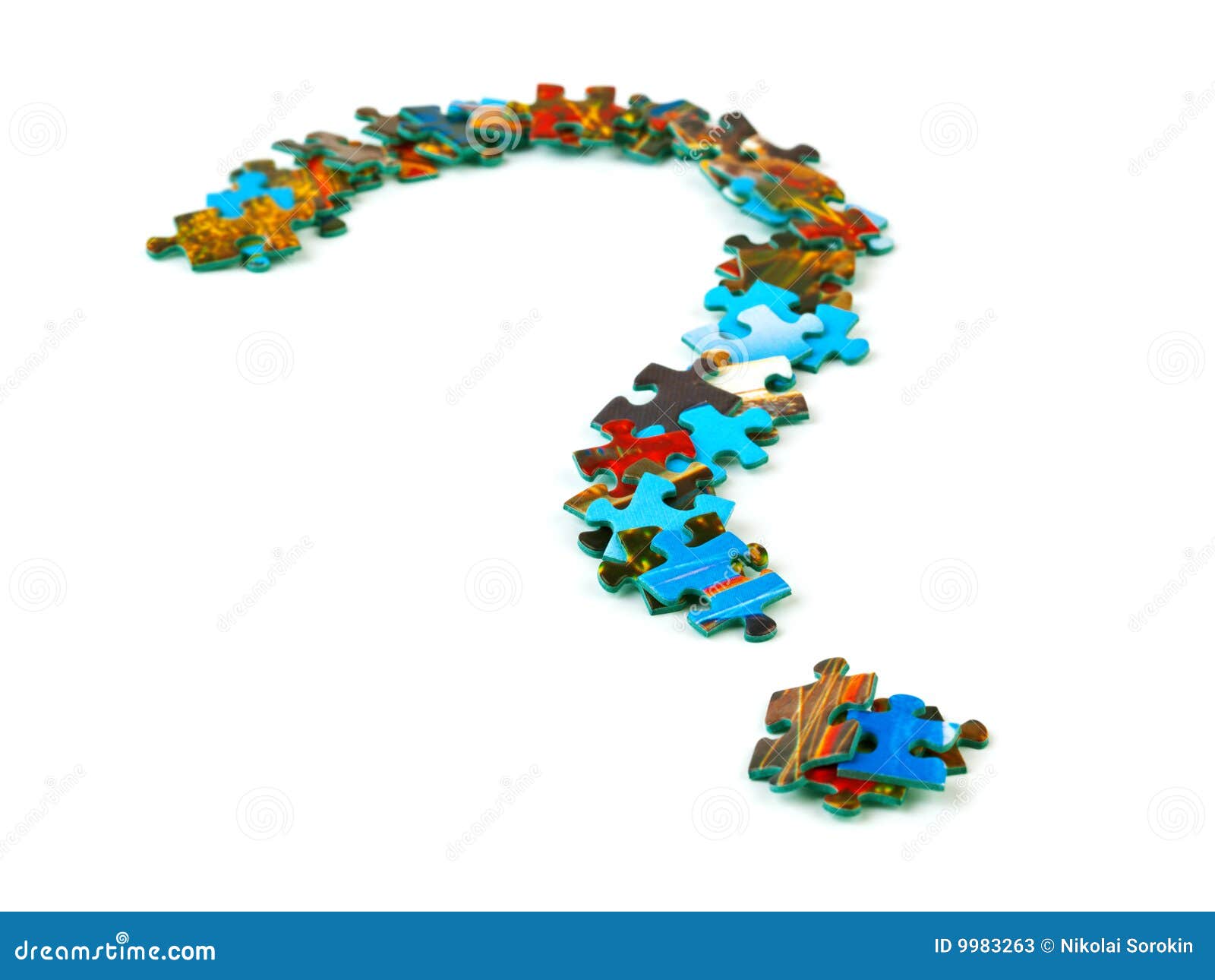 Mark Sign Made Of Puzzle Stock Photo | CartoonDealer.com #46266186