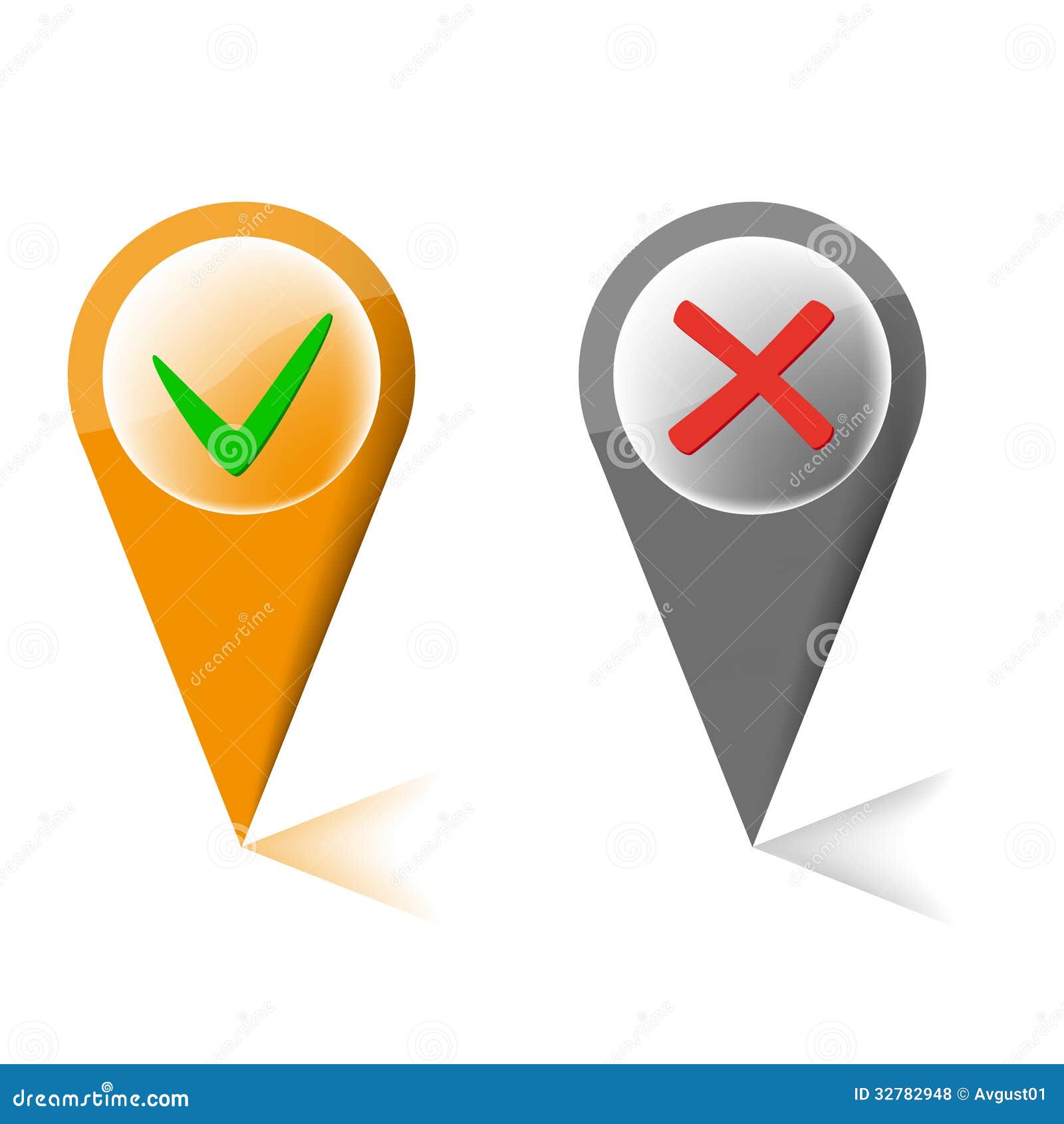 Mark stickers stock vector. Illustration of symbol, form - 32782948