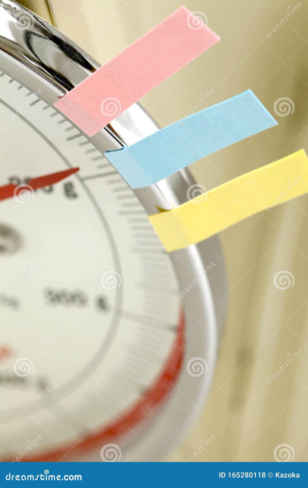 Mark with a sticky note stock photo. Image of templates - 165280118