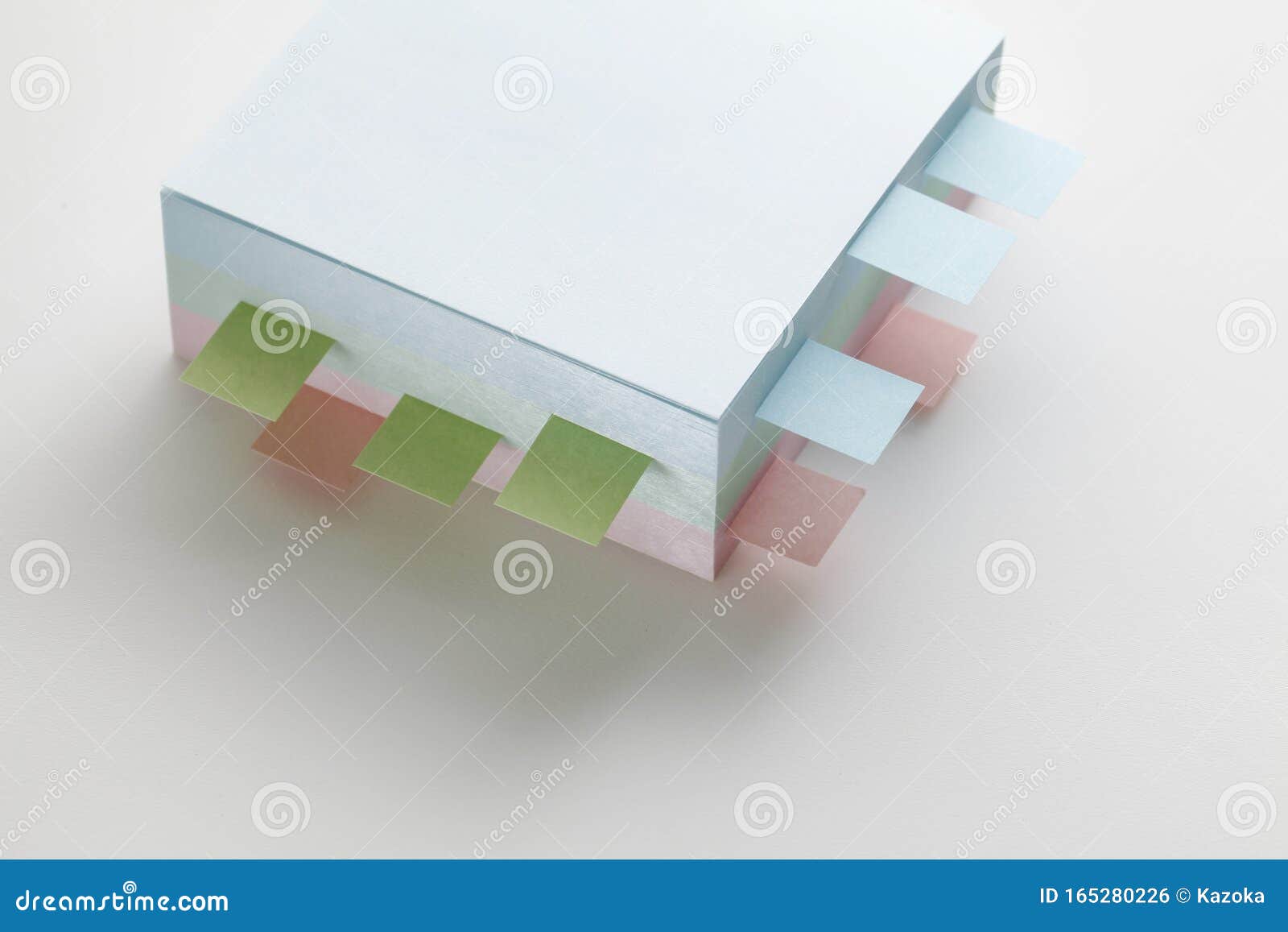 Mark with a sticky note stock photo. Image of pencil - 165280226