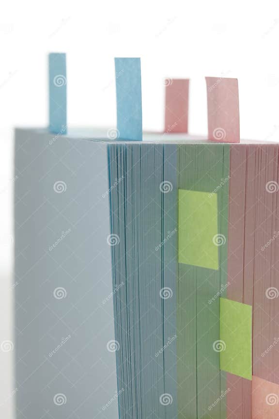 Mark with a sticky note stock photo. Image of notepad - 165280208