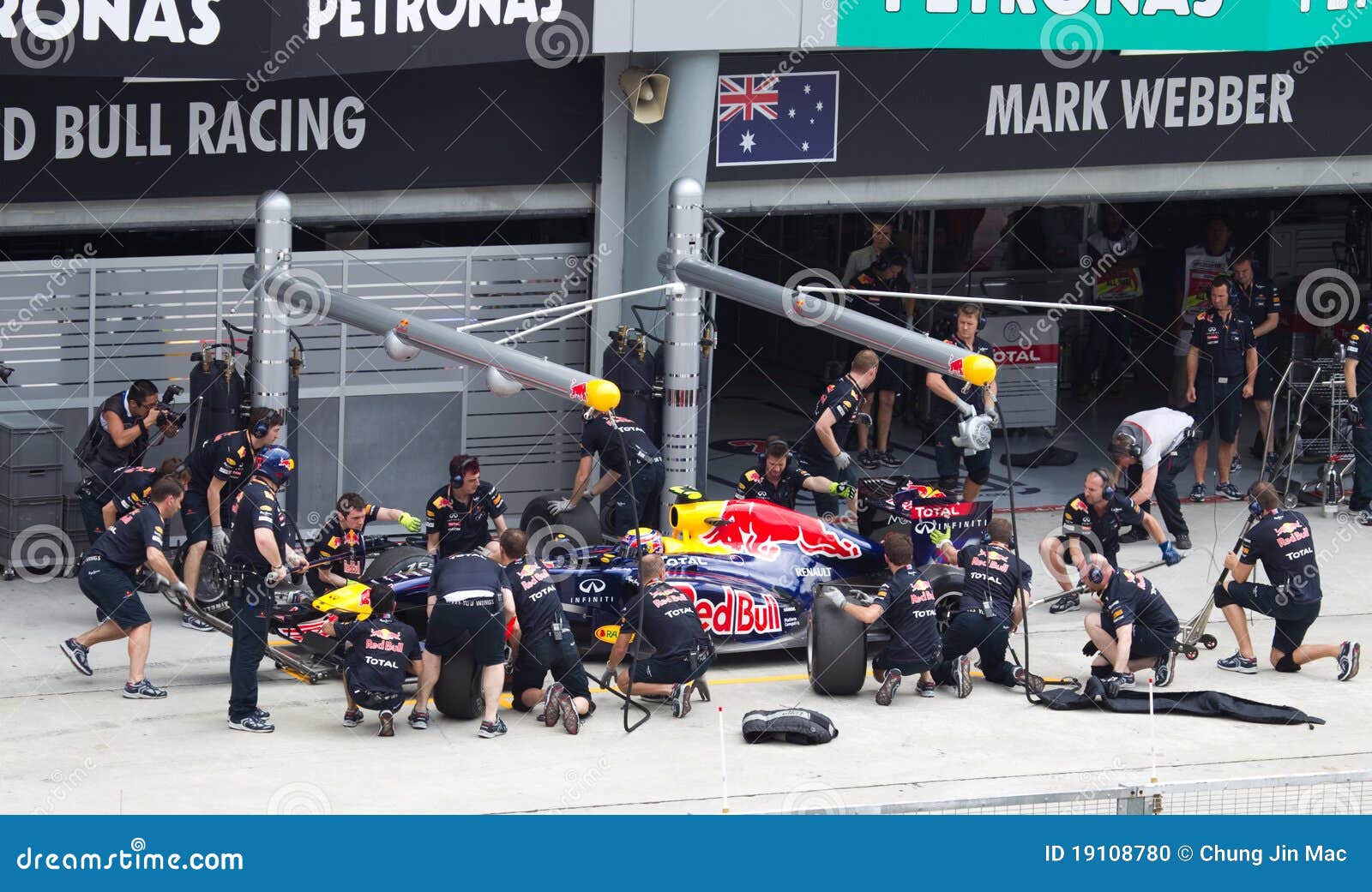 Mark Webber Having a Trial Pit Editorial Image - Image of formula1 ...