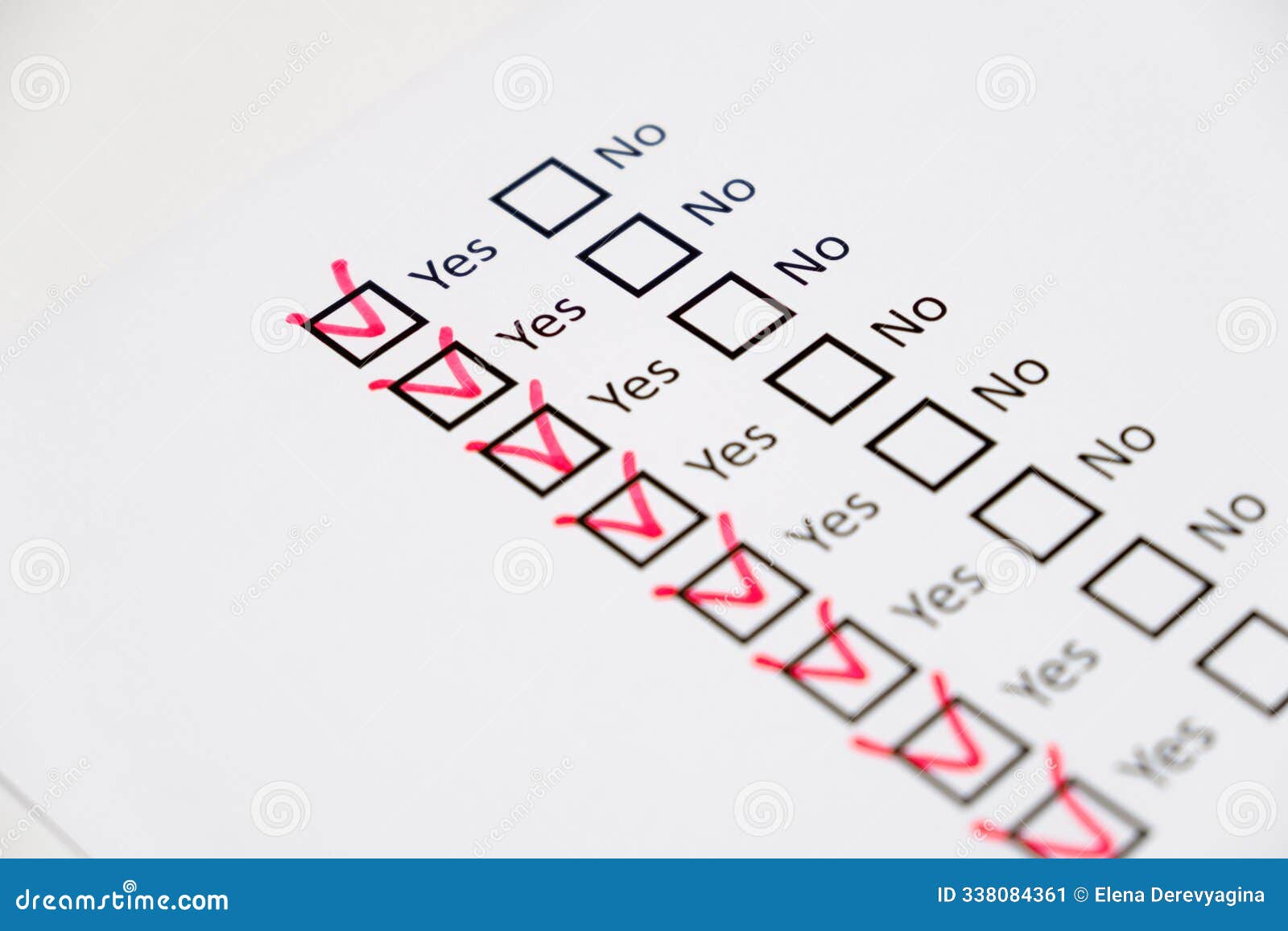 Checklist On White With Marker And Woman Hand Stock Photography ...