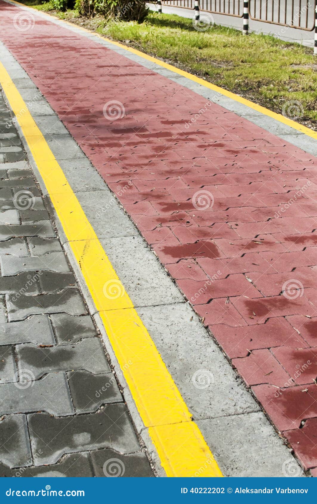 Marked bicycle path stock photo. Image of transport, city - 40222202