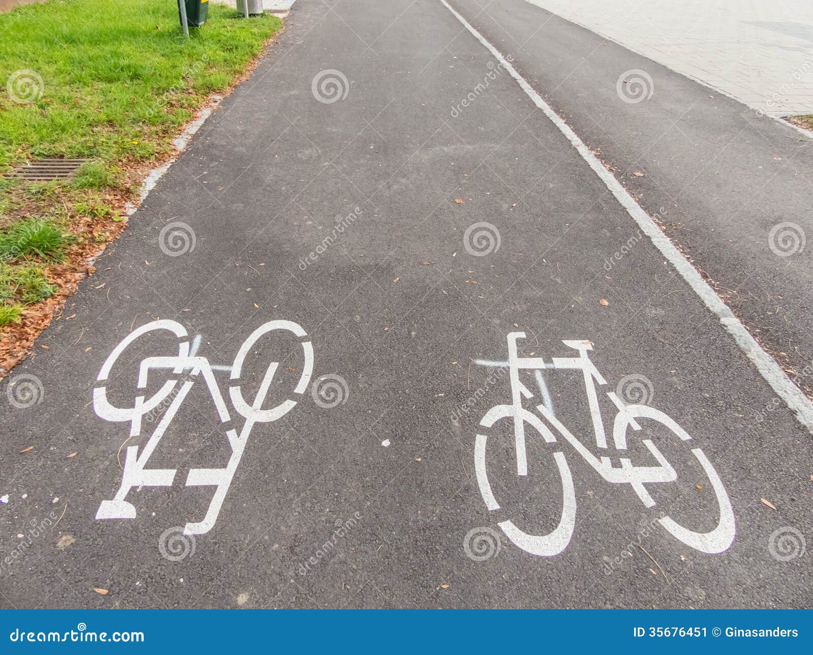 Marked cycling stock image. Image of bike, routes, away - 35676451