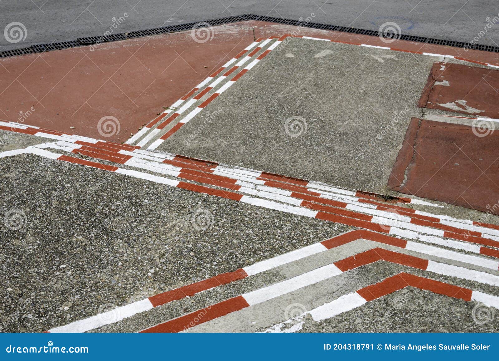 Marked stairs. stock image. Image of urbanized, signs - 204318791
