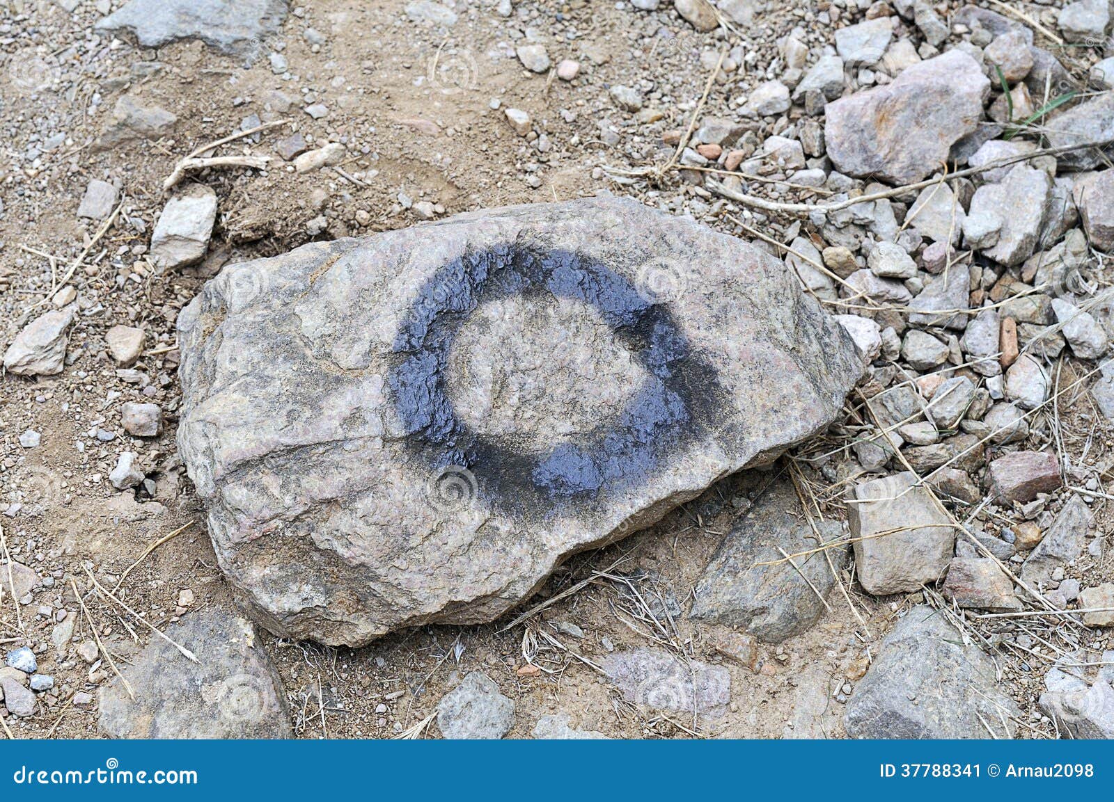 Marked stone stock image. Image of surface, paint, view - 37788341