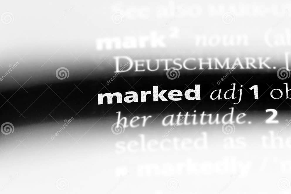 Marked stock image. Image of writing, printed, word - 126539681