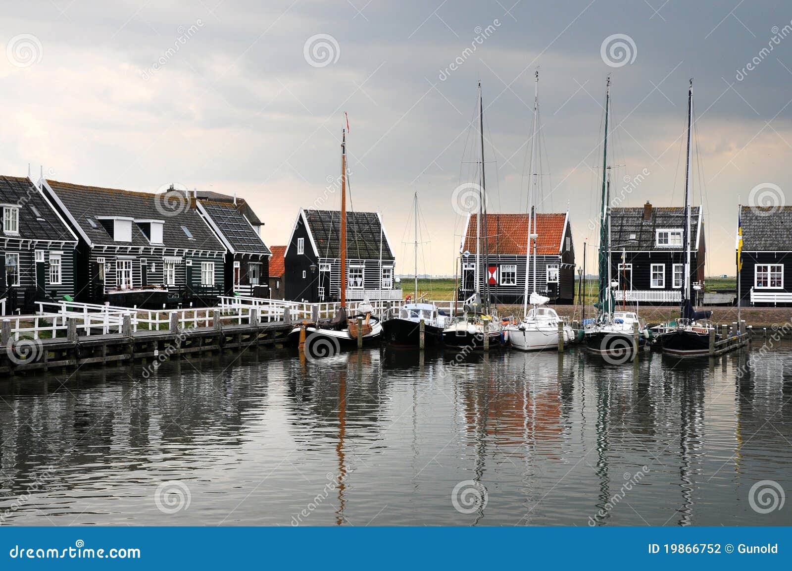 Marken stock photo. Image of harbour, markermeer, landmark - 19866752