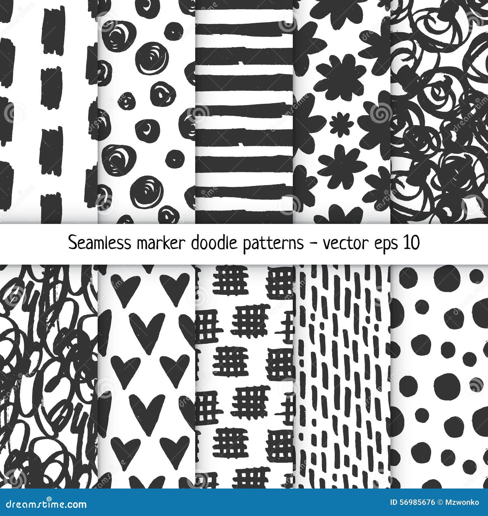 Marker background set stock vector. Illustration of ornament - 56985676