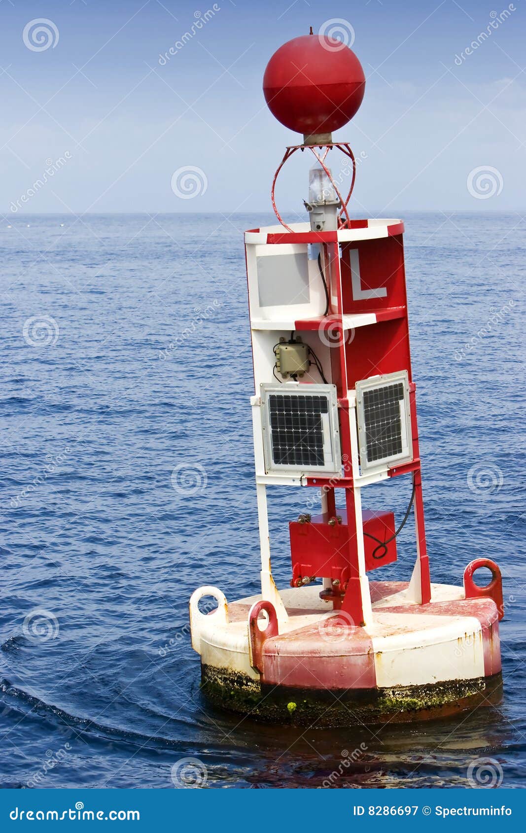 Marker Bouy stock image. Image of equipment, blue, liquid - 8286697
