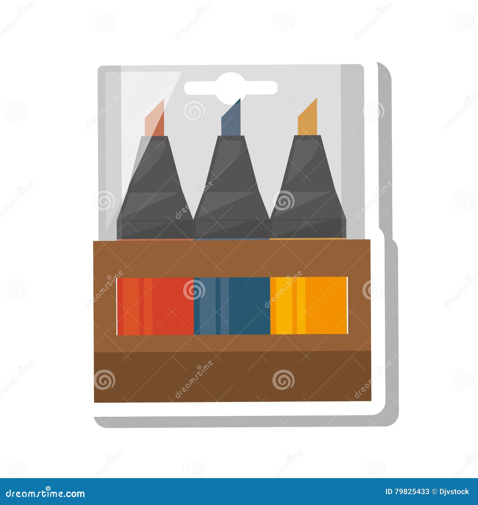 Marker box isolated icon stock vector. Illustration of marker - 79825433