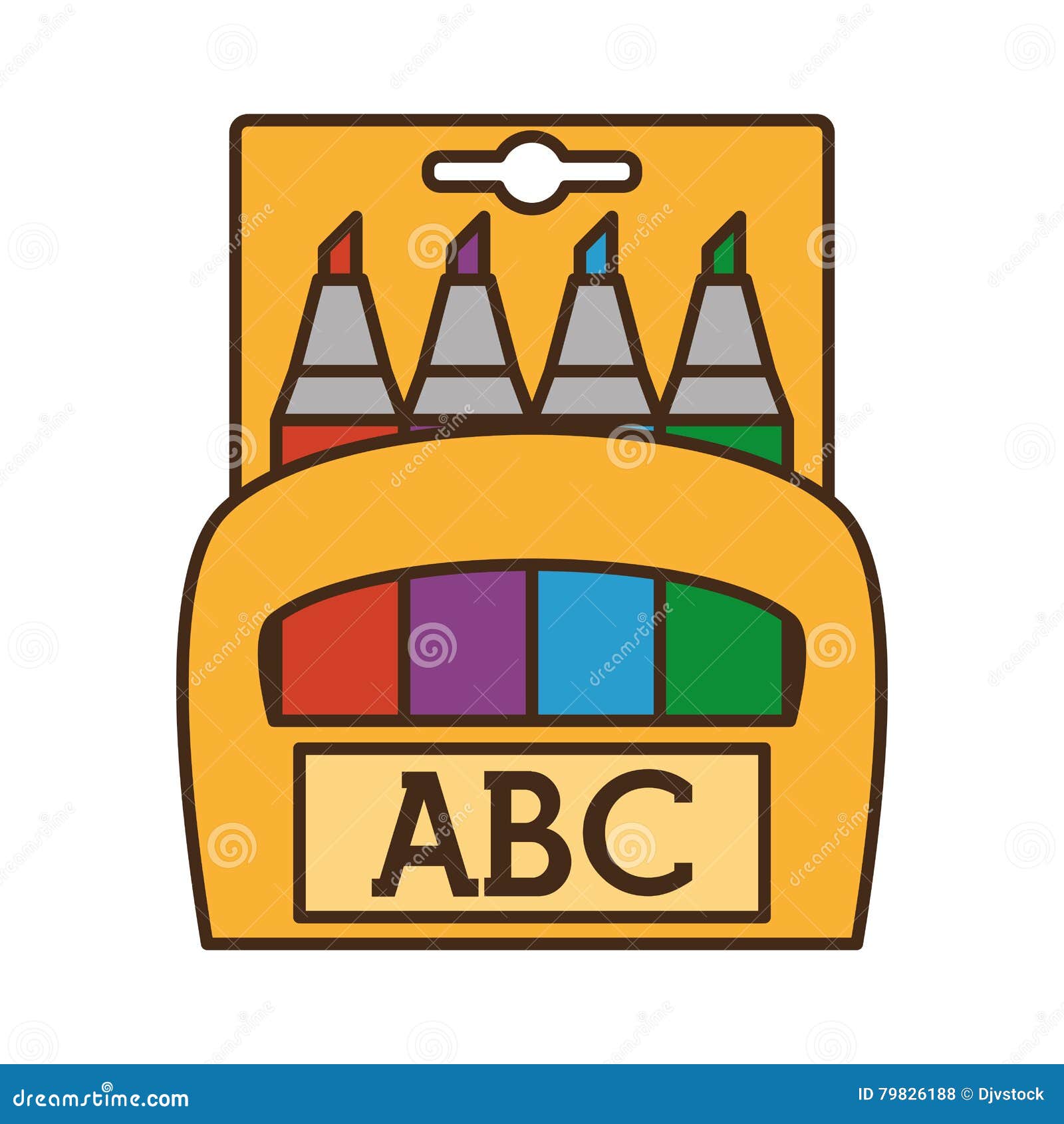 Marker box isolated icon stock vector. Illustration of location - 79826188