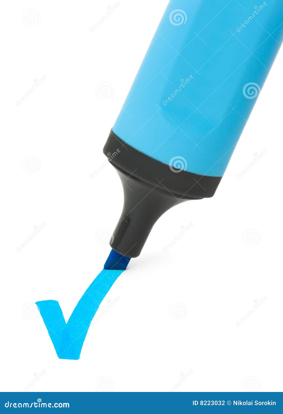 Marker and check mark stock photo. Image of color, consent - 8223032