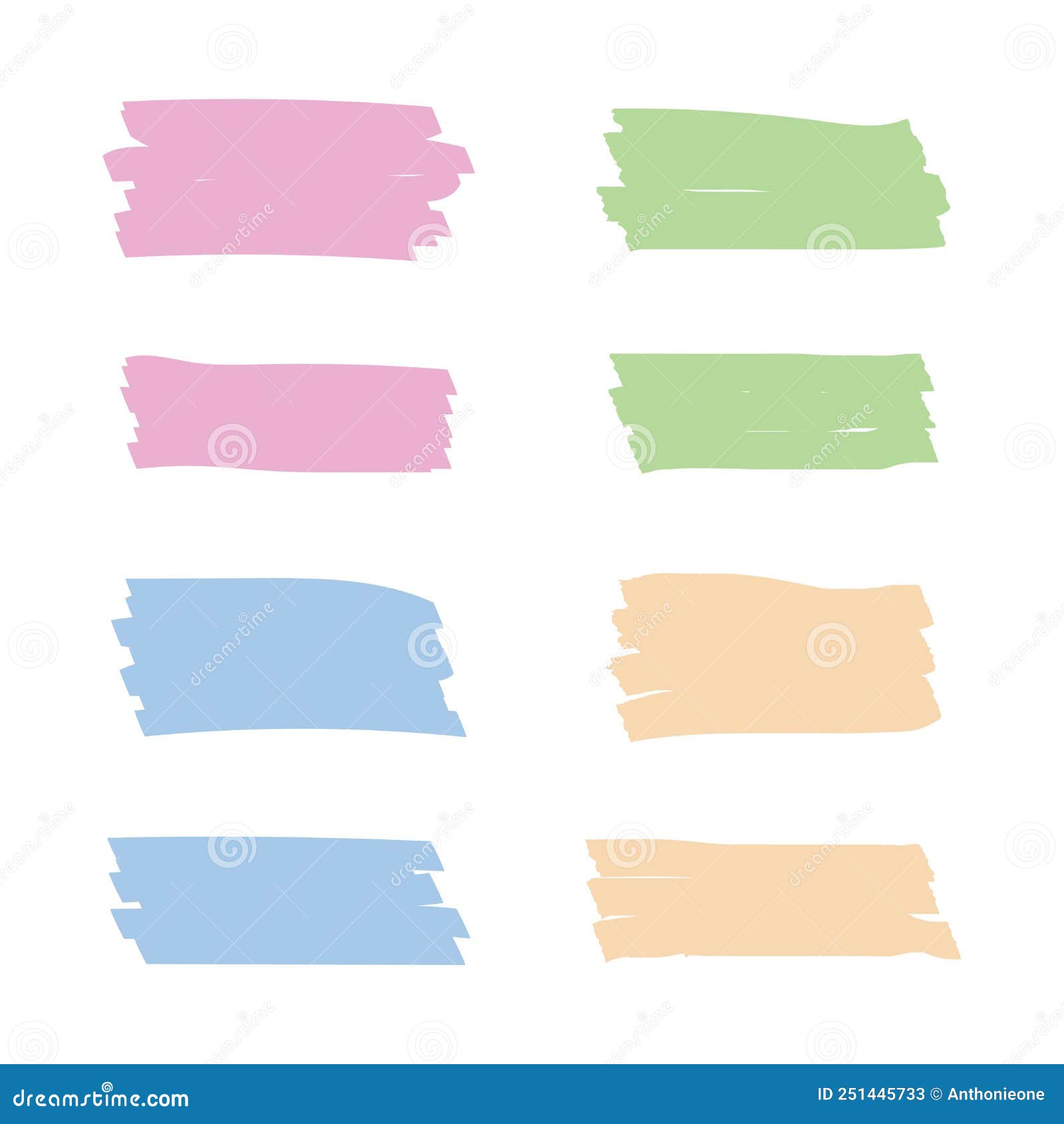 Color Highlight Marker Lines. Colorful Markers Scribble, Highlights ...