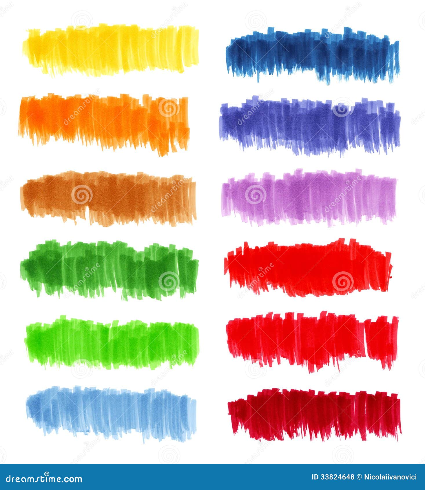 Marker color set stock illustration. Illustration of isolated - 33824648