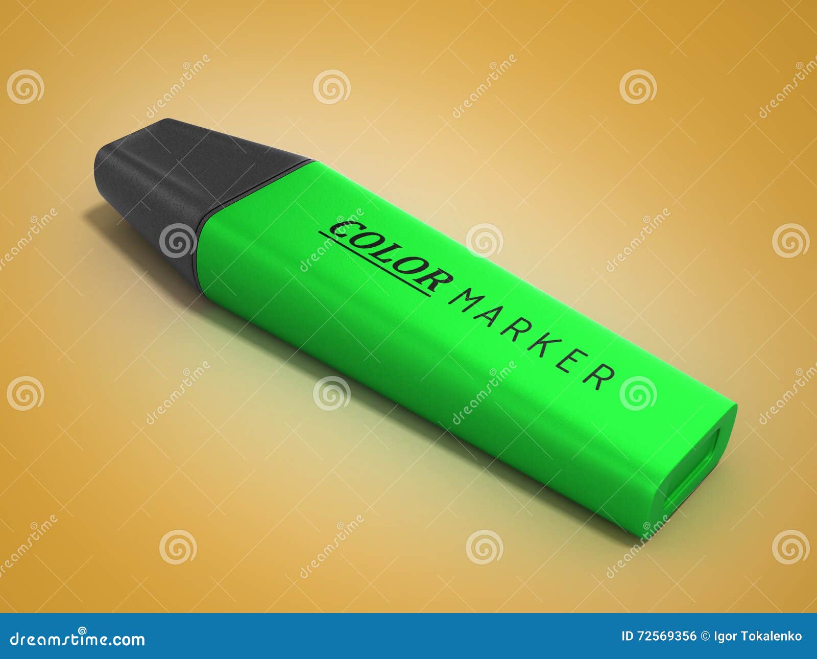 Marker 3d Render On A Gradient Background Royalty-Free Stock Image ...