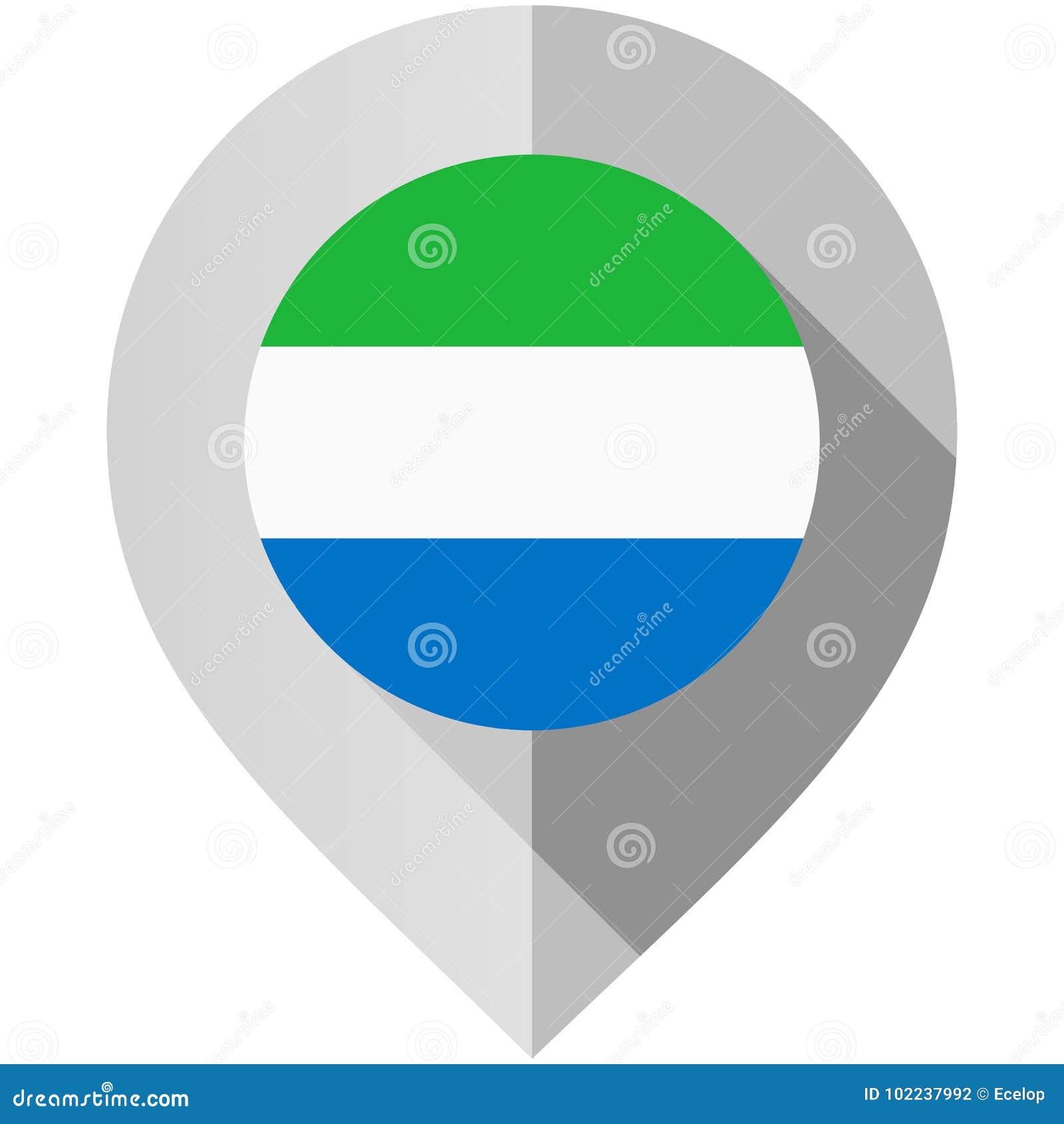 Marker with flag for map stock vector. Illustration of sierra - 102237992