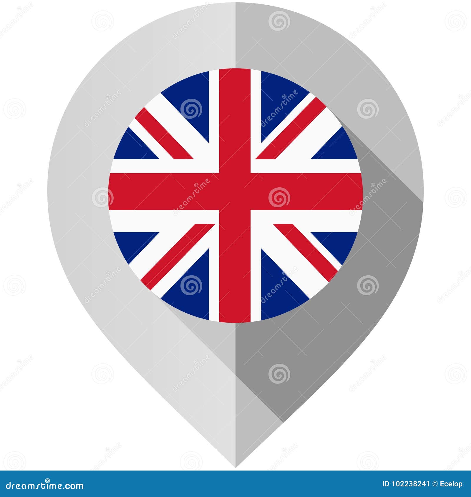 Marker with flag for map stock vector. Illustration of world - 102238241