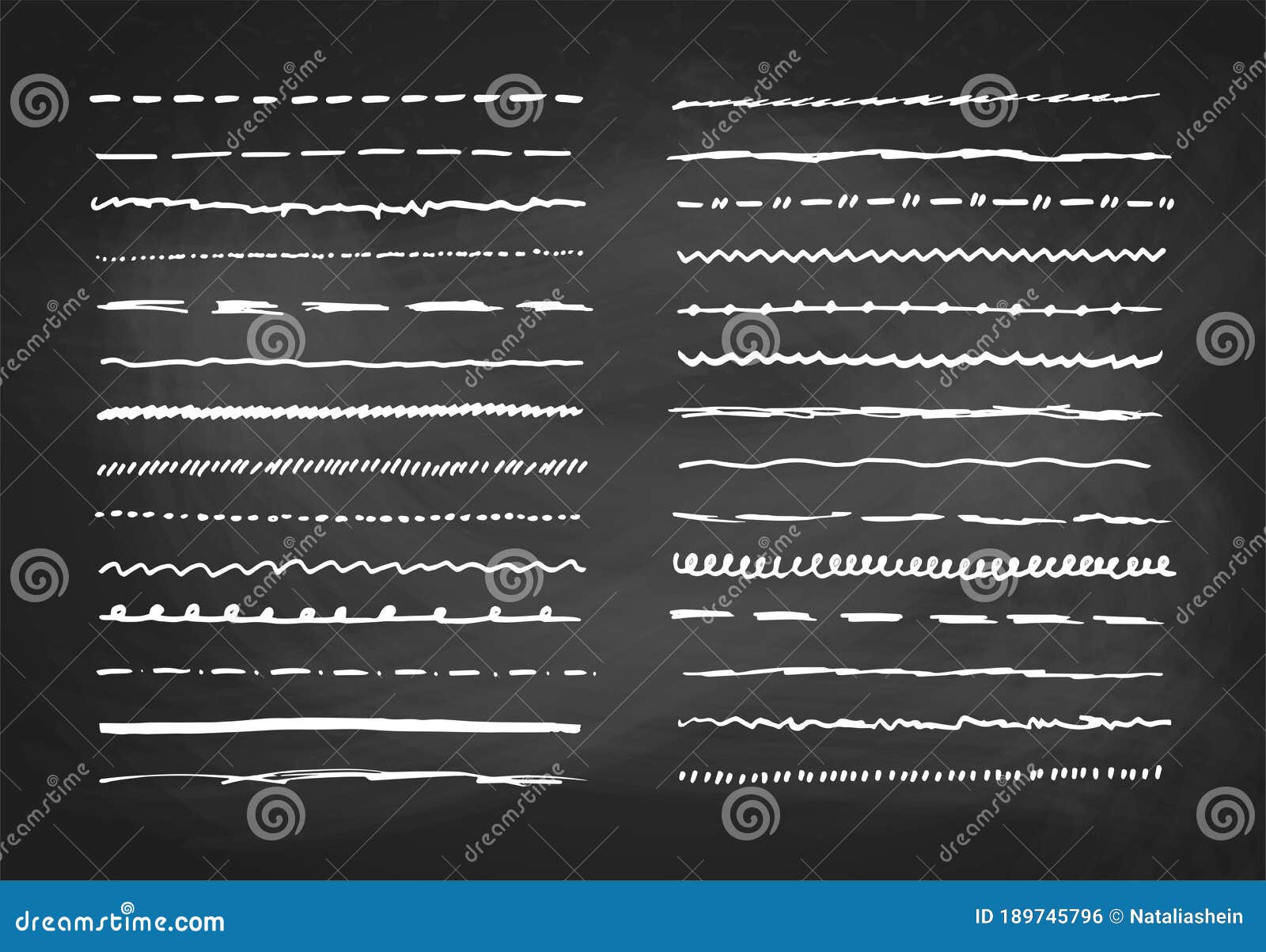 Marker Hand Drawn Vector Line Border Set and Scribble Design Elements ...