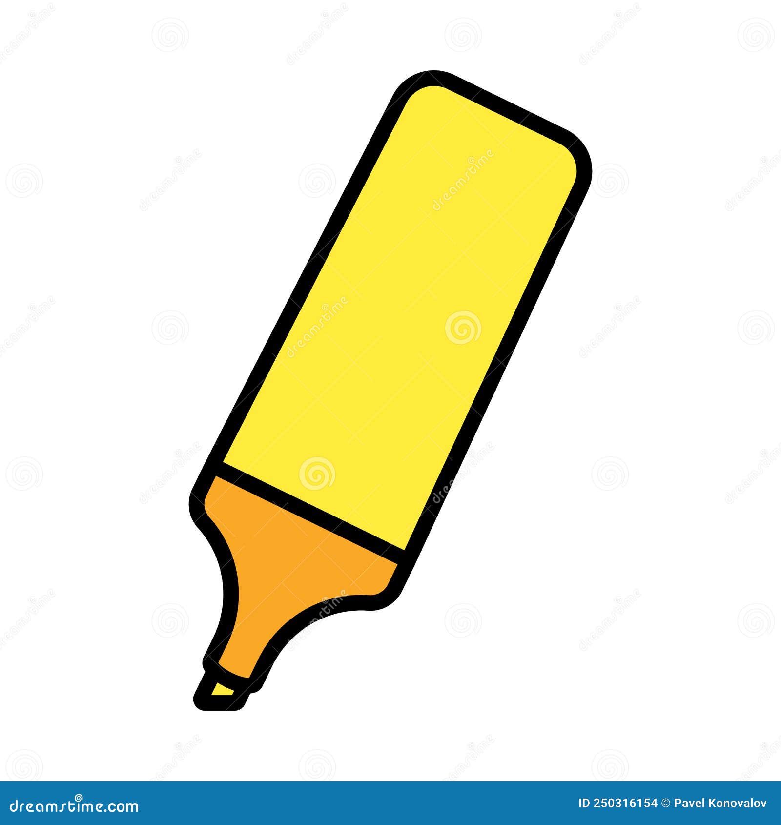 Marker Icon stock vector. Illustration of mark, paint - 250316154