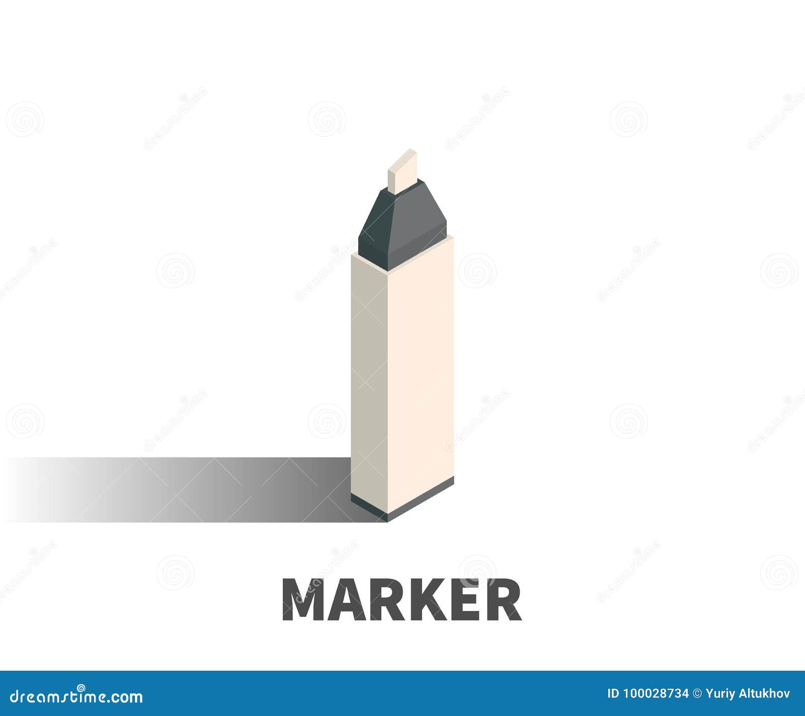 Marker Icon, Vector Symbol. Stock Vector - Illustration of marker ...