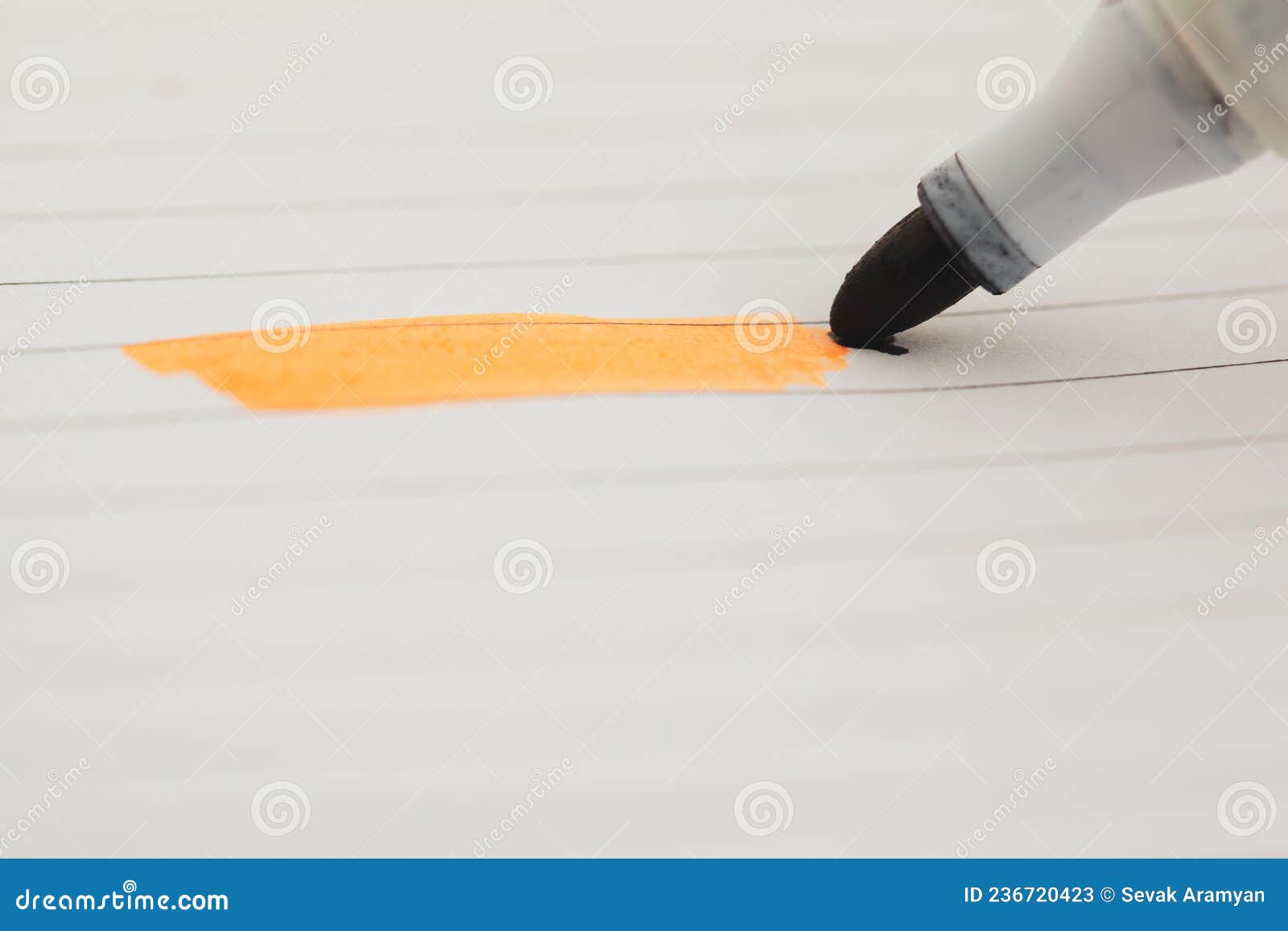 Marker with the Paper Background. Stock Image - Image of crayon ...