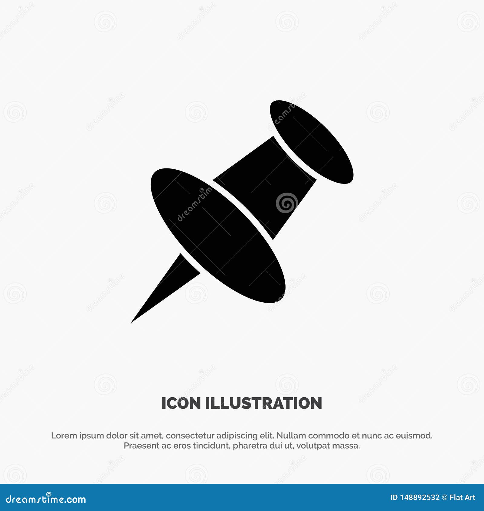 Marker, Pin, Mark Solid Glyph Icon Vector Stock Vector - Illustration ...