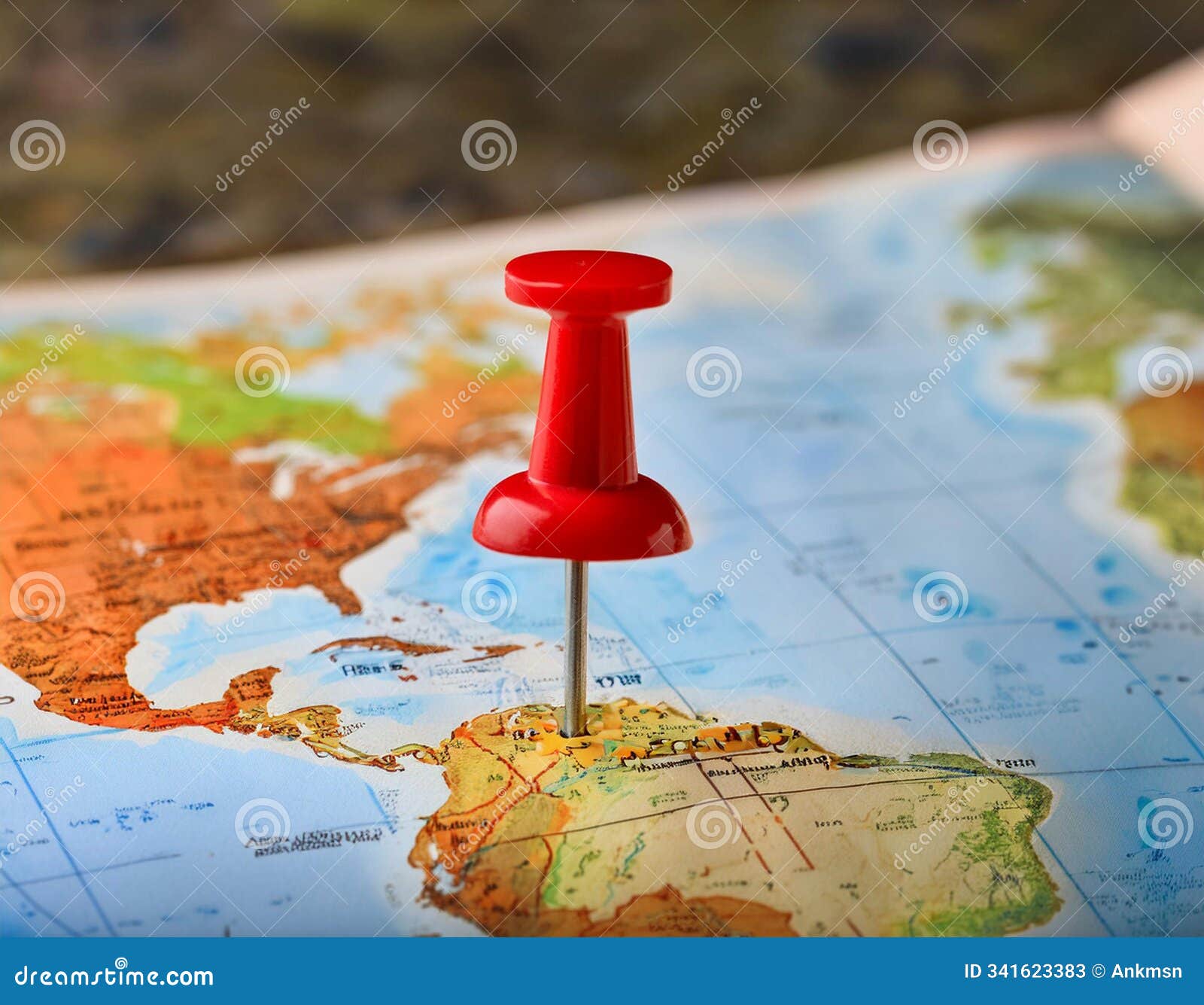Marker Pointing To a Specific Location on a Map, Representing ...