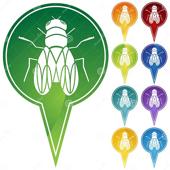 Marker Points - Fly stock vector. Illustration of wings - 10245158