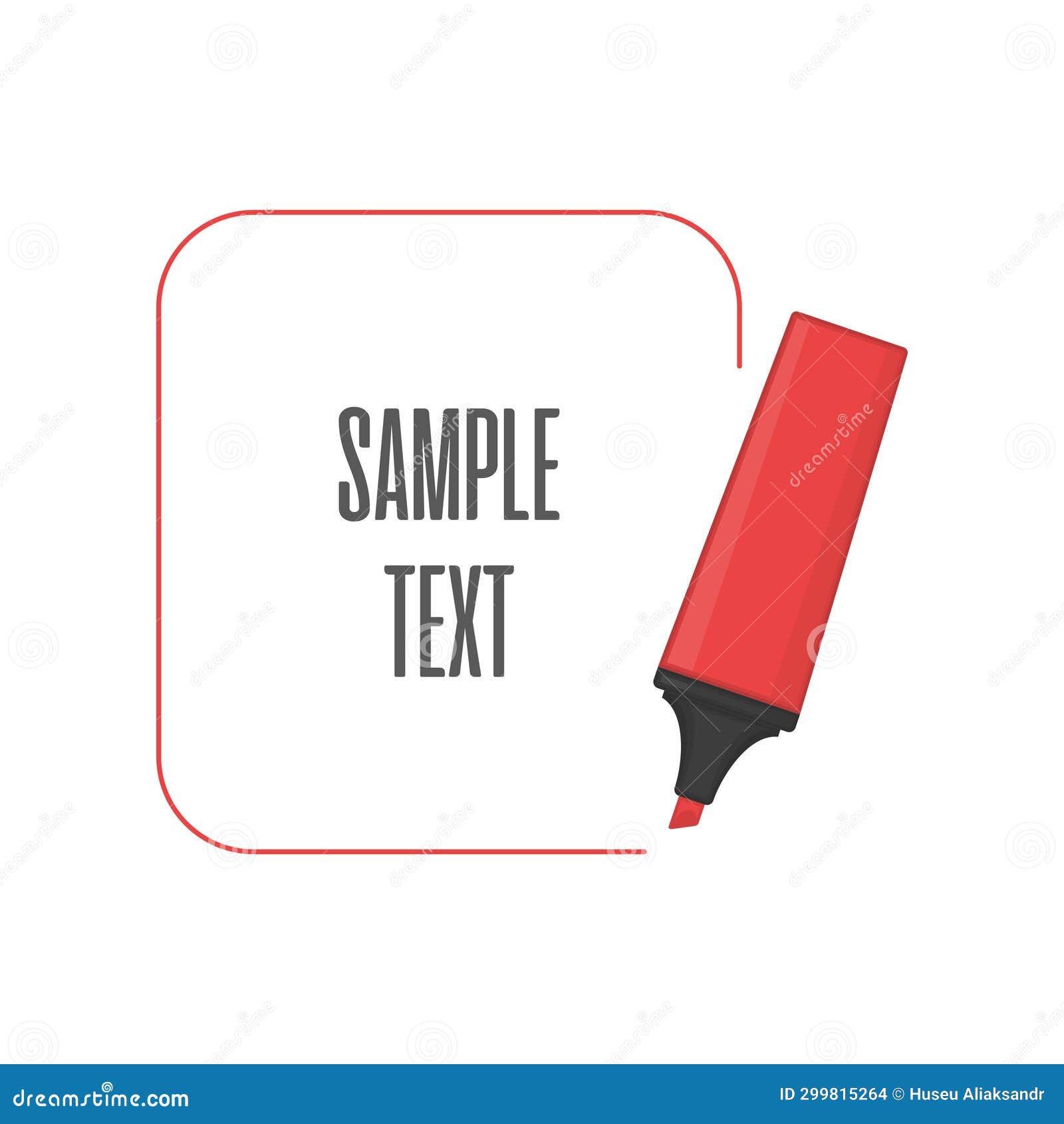 Marker with space for text stock illustration. Illustration of craft ...