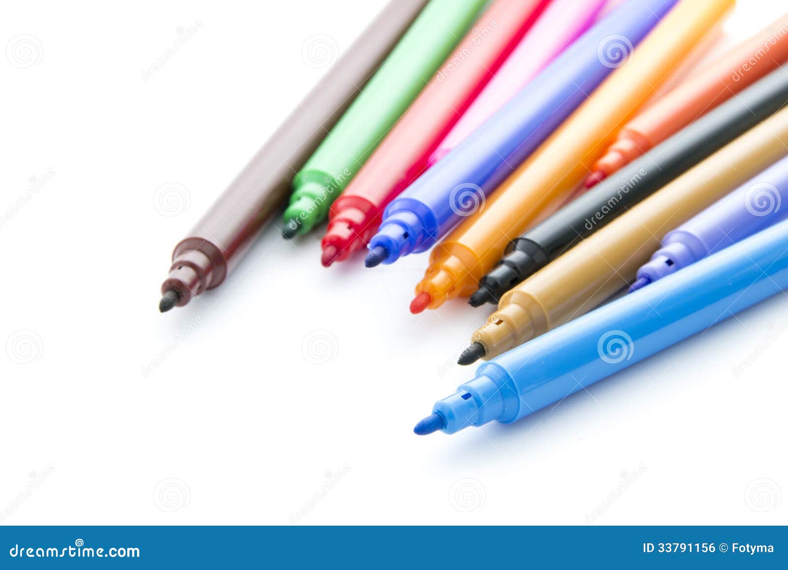Markers stock photo. Image of stack, classroom, diversity - 33791156