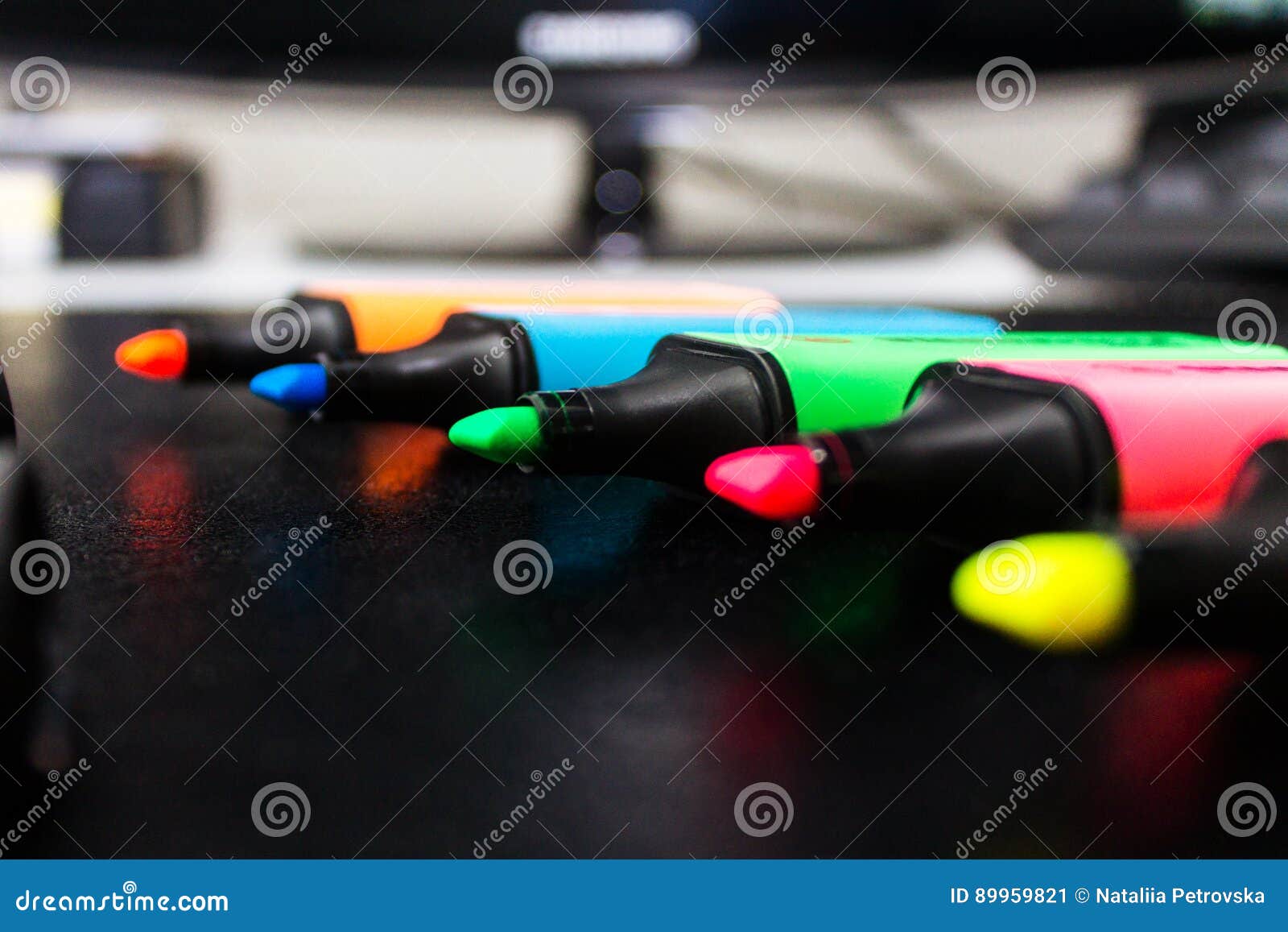 Markers table stock image. Image of multi, equipment - 89959821