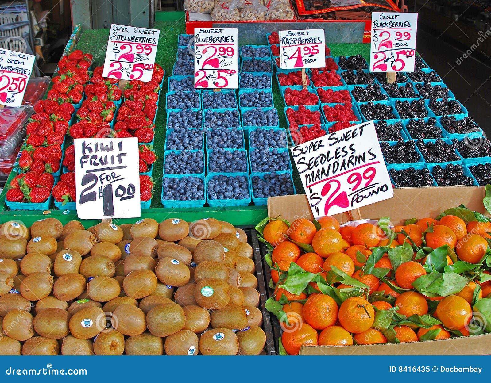 The Market stock image. Image of blueberries, stand, fresh - 8416435