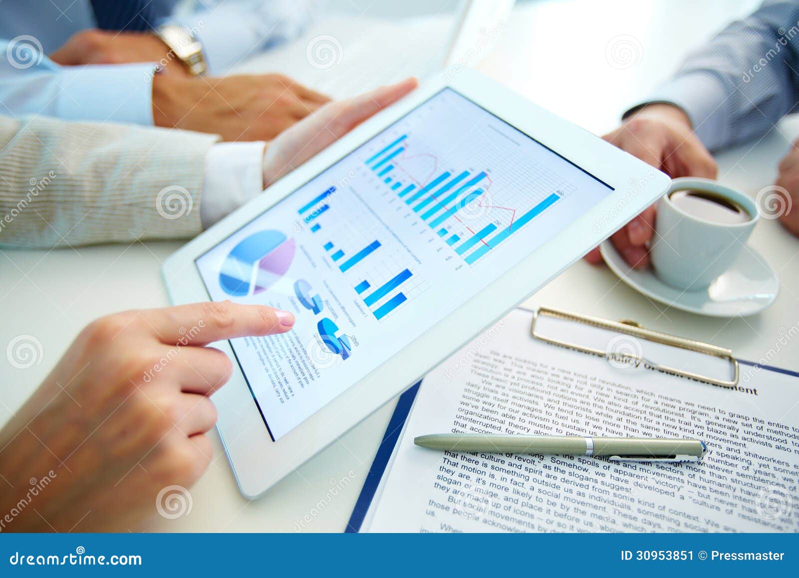 Market analysis stock image. Image of female, market - 30953851