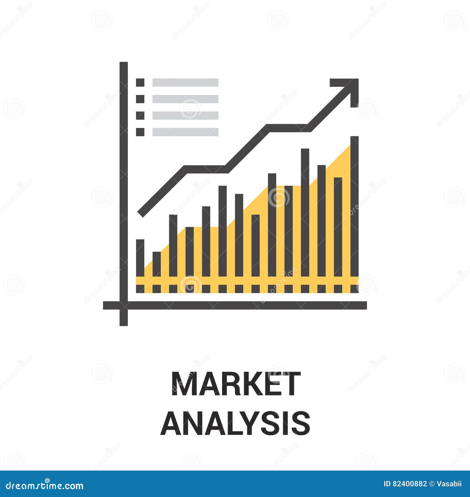 Market Analysis Icon Concept Stock Vector - Illustration of information ...
