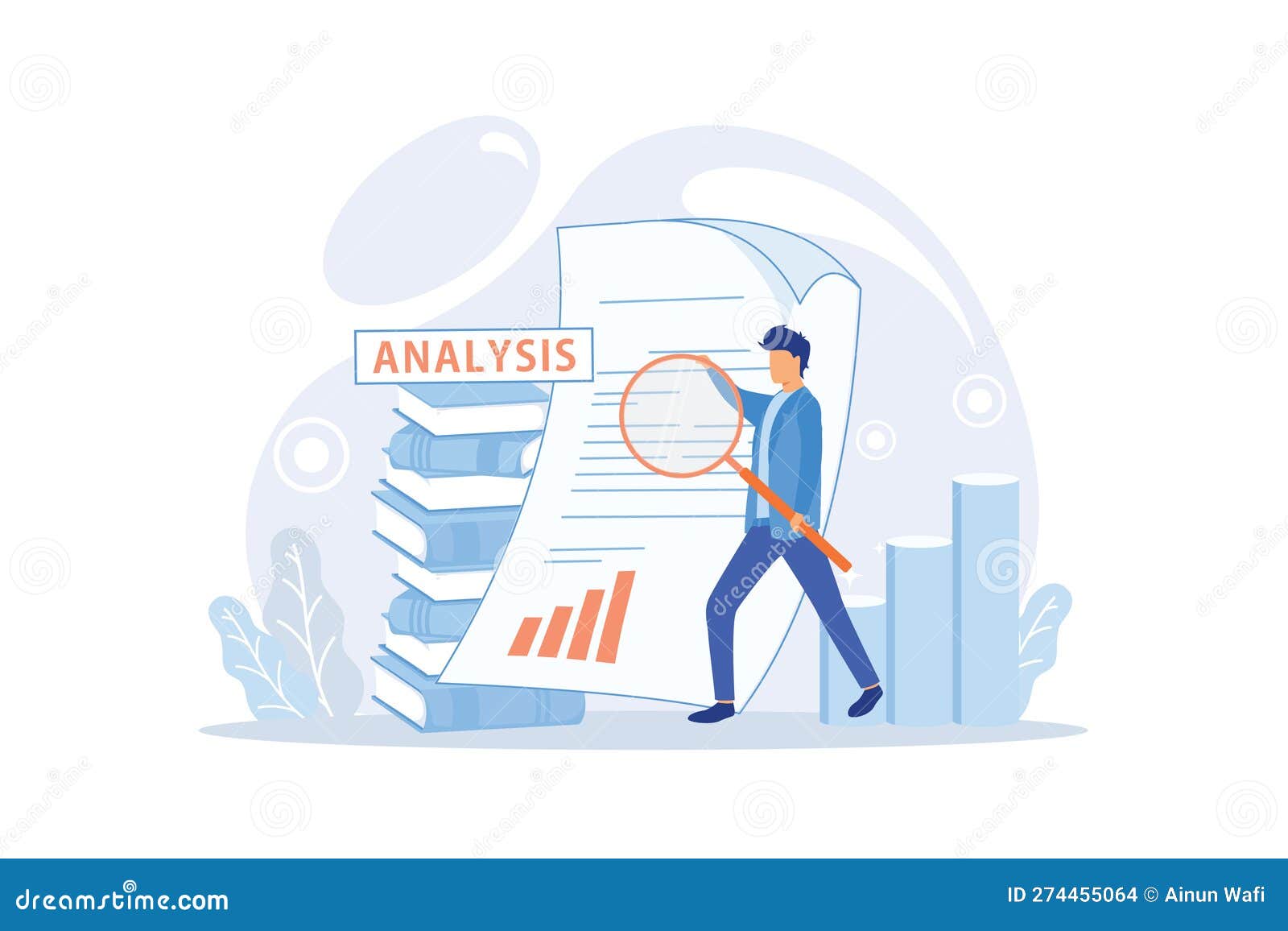 Identify Market Gaps Blue Gradient Concept Icon Cartoon Vector ...
