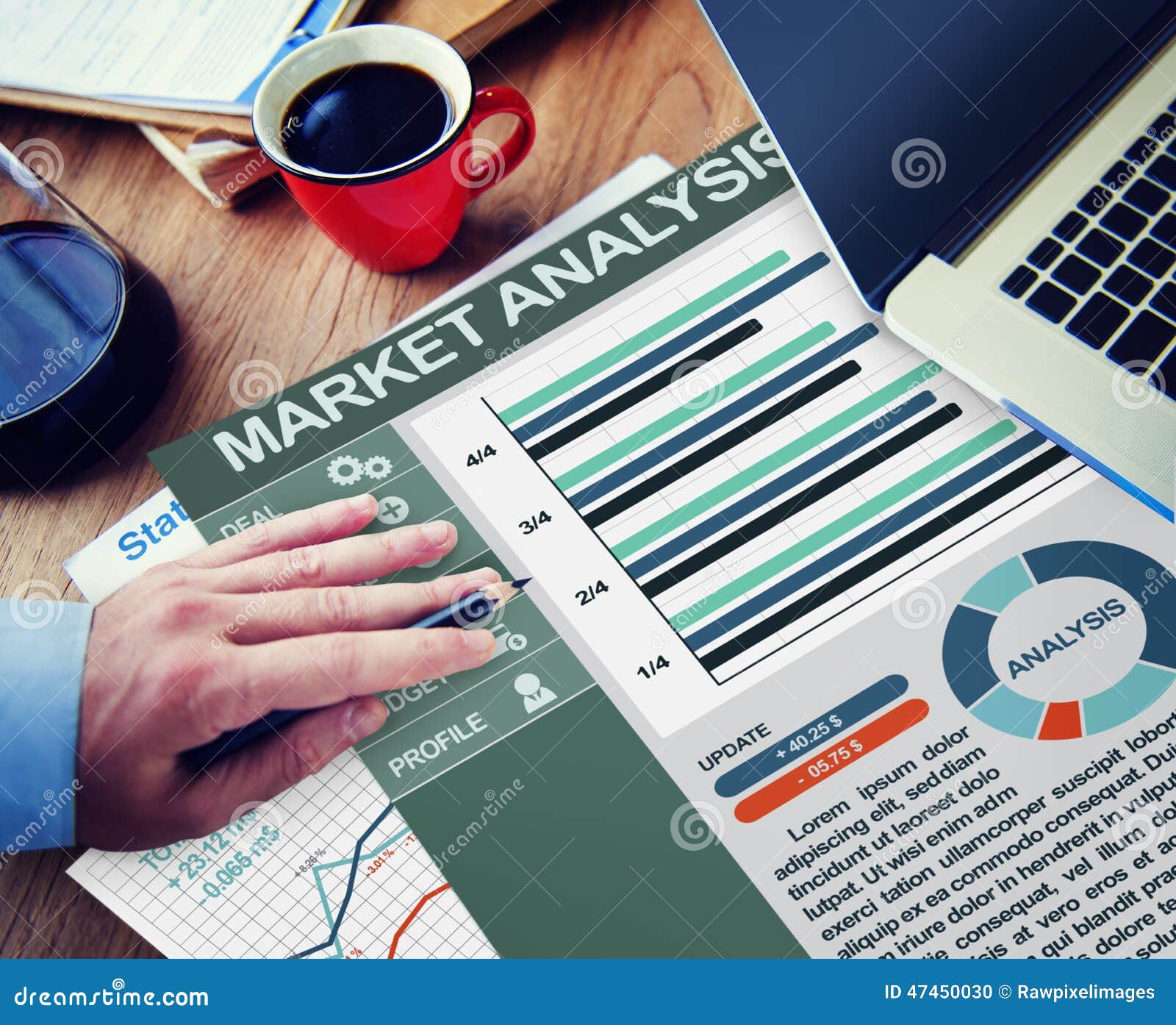 Market Analysis Strategy Office Working Concept Stock Photo - Image of ...