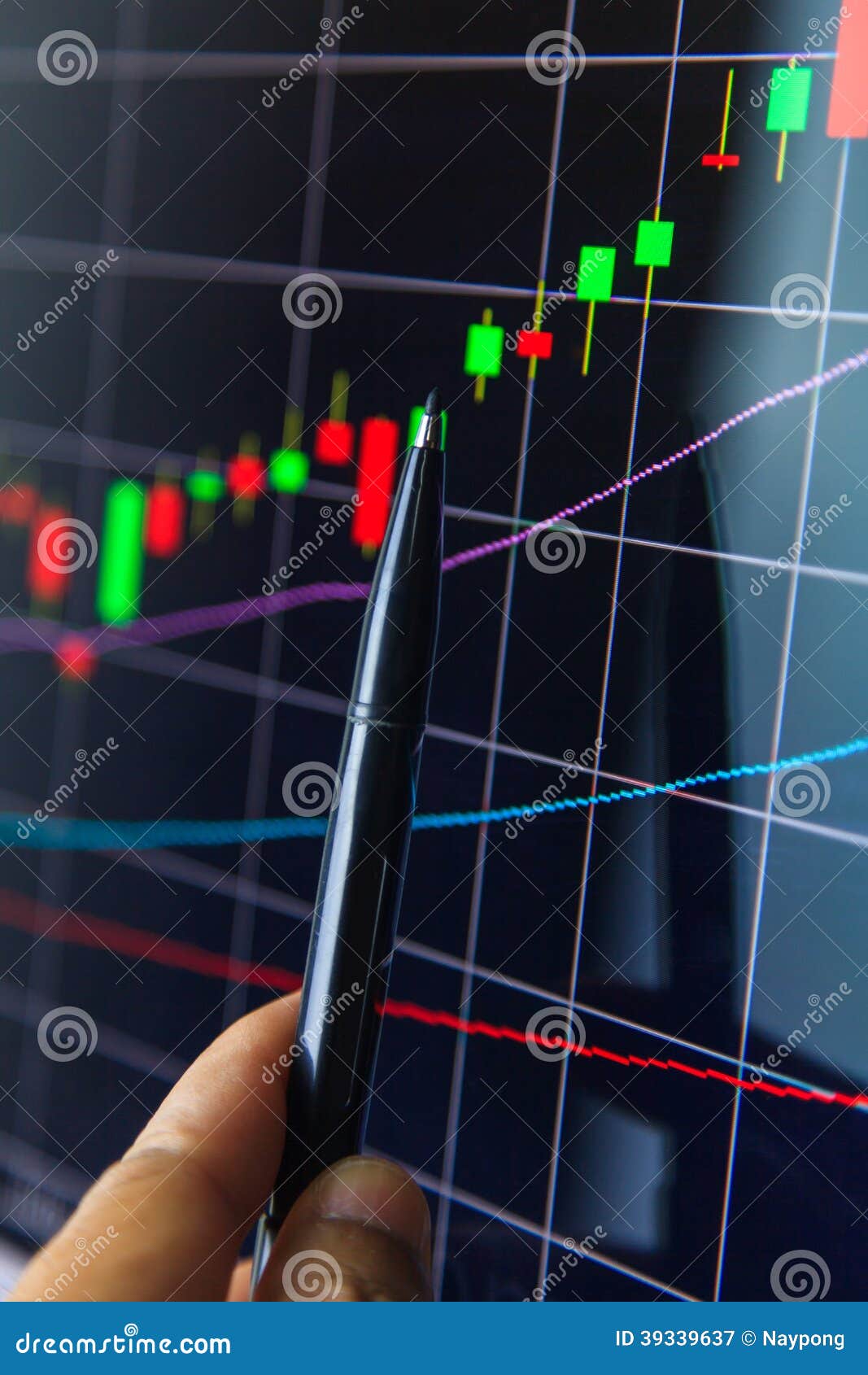 Market analyzing stock image. Image of growth, computer - 39339637